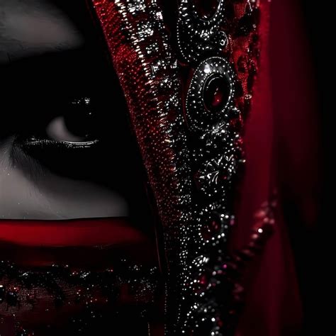 Premium Ai Image Close Up Portrait Of Red Robe Assassin