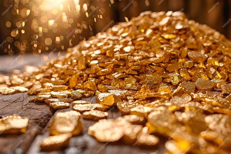 Dazzling Golden Treasure Discovering The Glittering Wealth Of A Concealed Geological Deposit