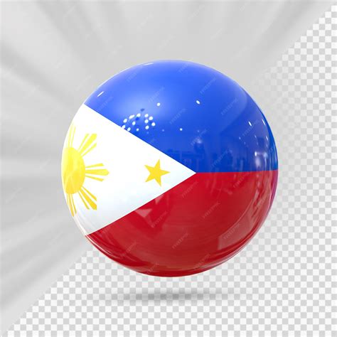 Premium Psd Philippines Flag Icon 3d Render