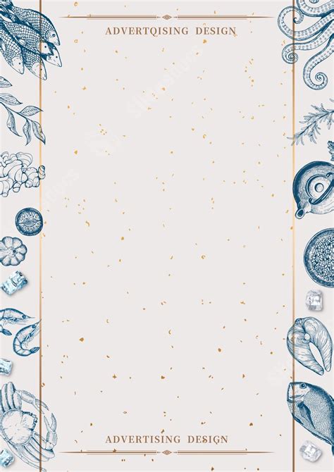 Food Page Border And Printable Background In Word Slidesdocs