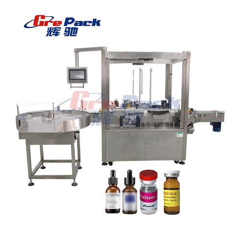 High Speed Automatic Small Round Bottle Labeler Vial Round Glass Bottle Labeling Machine China
