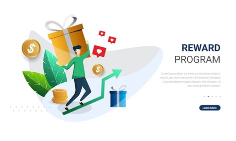 로열티 프로그램 및 보상 받기 프리미엄 벡터