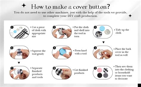 100 Sets Cover Buttons Kit With Tools Size Buttons To Cover