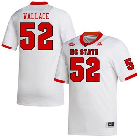 Nc State Wolfpack Chazz Wallace 52 Mens 2025 Football Jersey