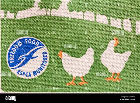 Freedom Food Rspca Monitored Information On Carton Of 6 Free Range