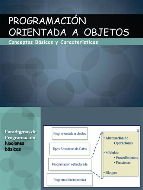 programación orientada a objetos2017 pdf objeto informática