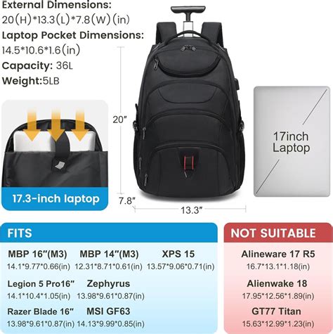 Factory Direct High Quality China Wholesale Rolling Backpack17 Inch