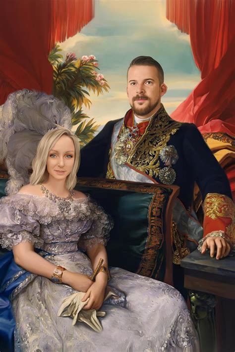 Lord And Lady Personal Portrait Royalistikprint