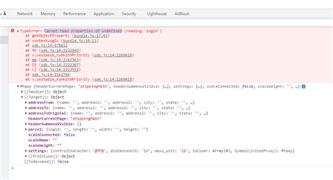 object set in on before page enter but throws error cannot read
