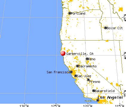 Map Of Garberville California