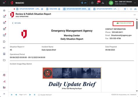 Approve And Publish The Working Situation Report