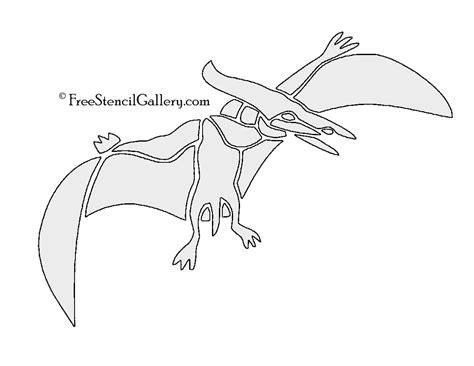 Dinosaur Pterodactyl Stencil Free Stencil Gallery