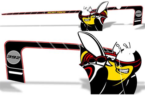 Dodge Challenger Vinyl Rumble Bee Graphics With Stripes Racerx Customs