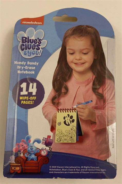 Blues Clues You Handy Dandy Dry Erase Notebook Spiral Wipe Off