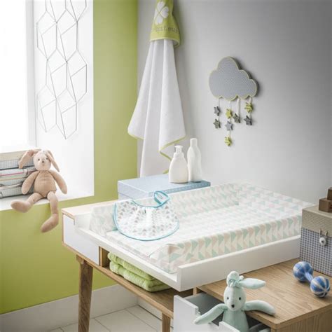 Matelas à Langer Bébé Bleu En Pvc 50x70 Cm Luxe Maisons Du Monde