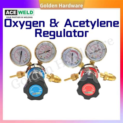 Aceweld Oxygen And Acetylene Regulator Gas Regulator Kepala Gas