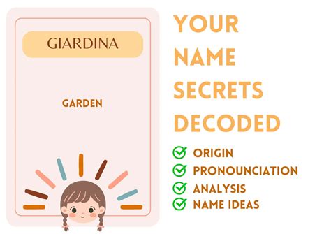 Giardina Girl Name Meaning And Pronunciation