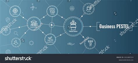 Company Analysis Using Pestel Methods Icon Stock Vector Royalty Free