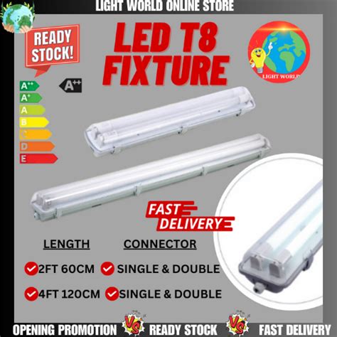 🔥hot 🔥anti Corrosiveweatherproof Led T8 Single Circuit Casing For T8