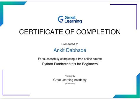 Hi All I Have Successfully Completed The Python Fundamentals For