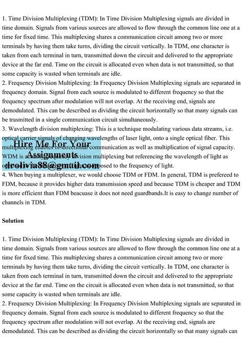 1 Time Division Multiplexing Tdm In Time Division Multiplexing Spdf