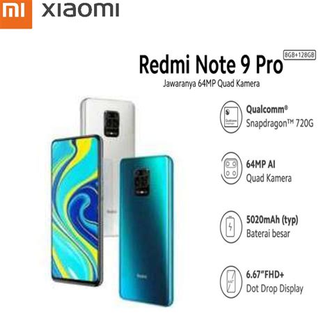 Jual XIAOMI REDMI NOTE 9 PRO RAM 8 128GB BERGARANSI Shopee Indonesia