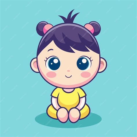 El Bebé Chibi Es Lindo En Colores Pastel 5 Vector Premium Generado Con Ia
