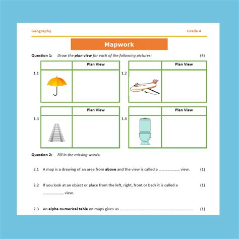 Grade 4 Geography Summary And Test Map Skills • Teacha
