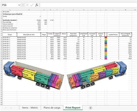 Quais As Opções De Relatório De Plano De Carga Que O Easycargo Oferece