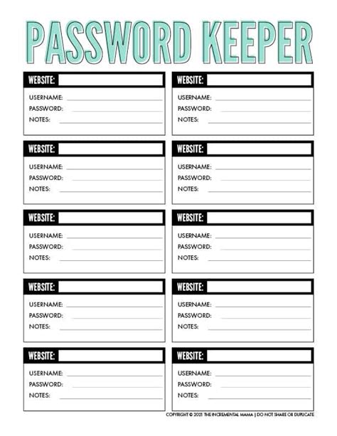 Free Printable Password Tracker Artofit Free Printable Password Tracker Artofit