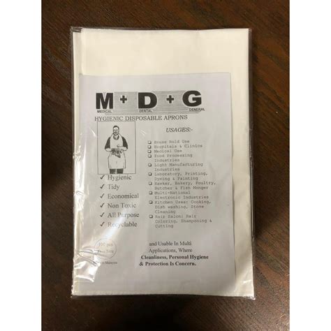 Disposable Plastic Apron [10pcs±] Hygienic Disposable Plastic Apron 一次性围裙 Medical Dental