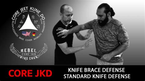 Core Jkd Knife Brace Defense Video Youtube