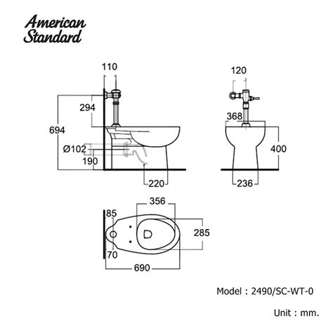Tf 2490 Sc Wt 0 สุขภัณฑ์ แบบฟลัชวาล์ว รุ่น New Sibia P