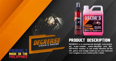 Degrease 250 Ml Oscars Lazada Ph