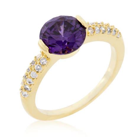 Purple Isabelle Engagement Ring Freeshipping Higher Class Elegance