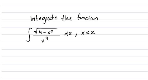 Solved Integrate The Function∫﻿﻿4 X22x4dxx