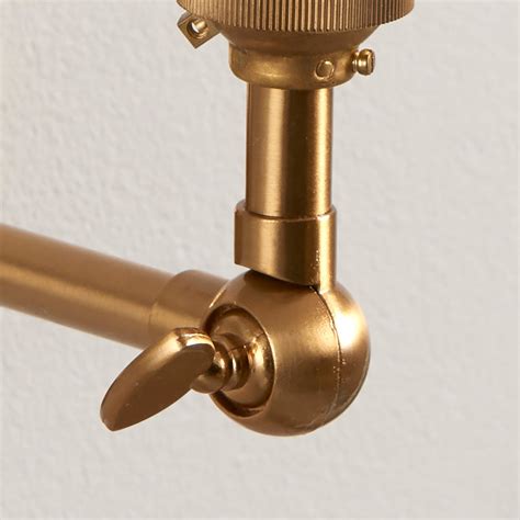 Endon Wood Wing Wall Fitting Ash Wood And Brushed Aged Brass Plate Amos