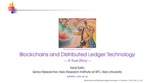 Blockchains And Distributed Ledger Technology Speaker Deck