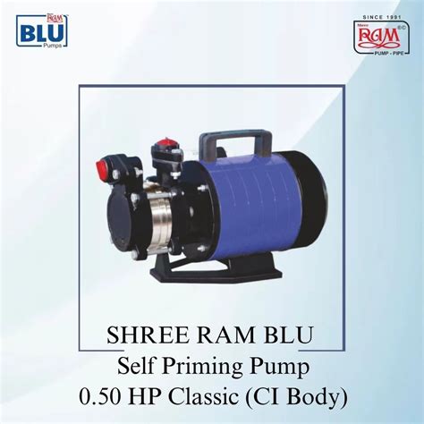 Shree Ram 0 50 Hp Blu Self Priming Pump Classic Ci Body At ₹ 2577 5