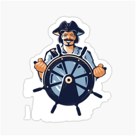 Captain Sticker For Sale By Sohailop Redbubble