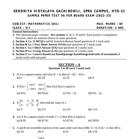 Maths Class 12 Maths Notes Teachmint