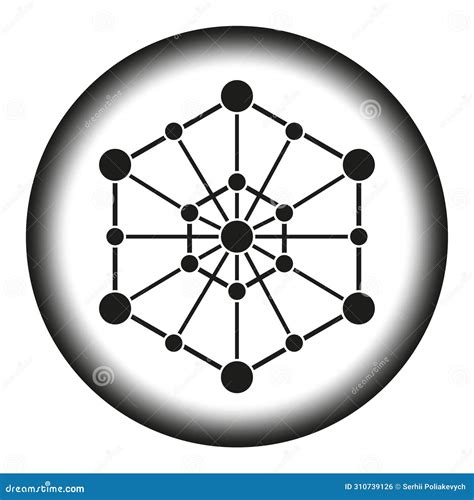 network vector structure node connection pattern system technology web vector illustration