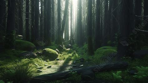 Forest Woods Plant Branches Powerpoint Background For Free Download