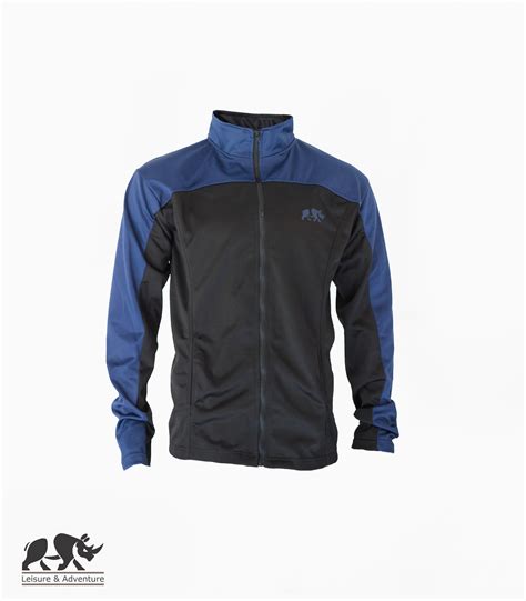 Landa Mens Two Tone Stretch Fit Jacket Navy Black Leisure And Adventure