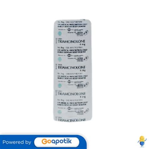 Jual Triamcinolone Etercon 4 Mg Strip 10 Tablet Shopee Indonesia