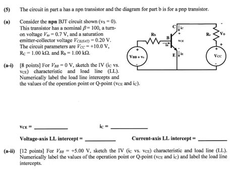Solved The Circuit In Part A Has A Npn Transistor And Chegg
