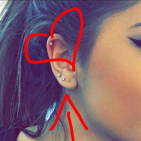 Becky G Ear Piercings