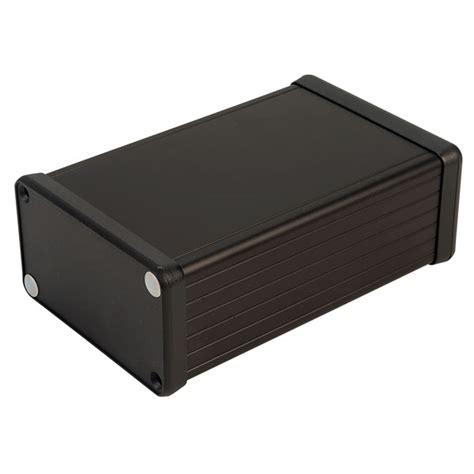 Hammond 1455k1202bk Extruded Aluminium Enclosure 122 X 78 X 43mm Black