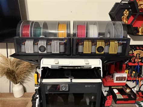 Dual Ams Extension For P1s Riser V2 Free 3d Print Model Makerworld