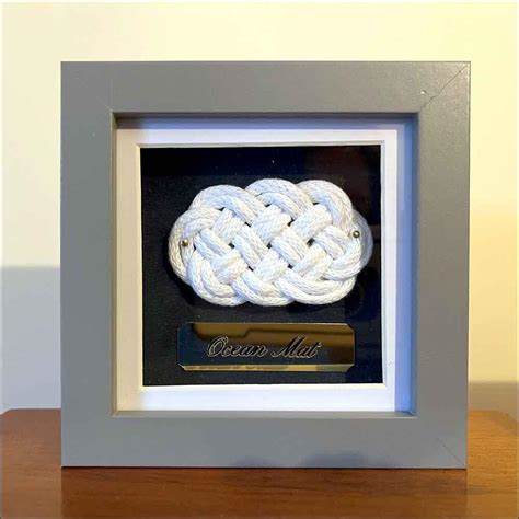 Framed Sailors Knot Decorative Ocean Mat Knot